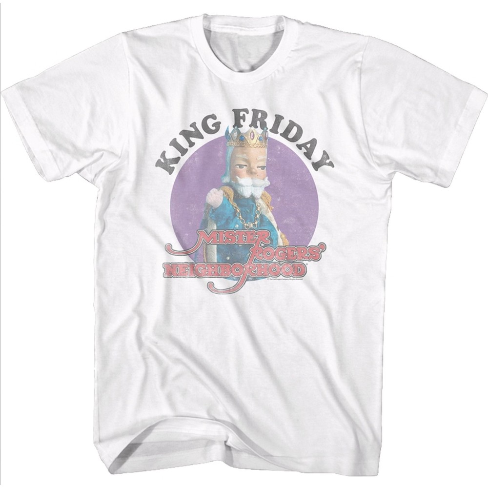 Mister Rogers Neighborhood King Friday Vintage Tee Xl - Gem